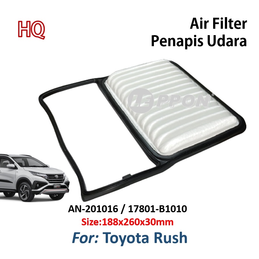 Leppon Air Filter Toyota Rush Penapis Udara AN-201016 / 17801-B1010 ...