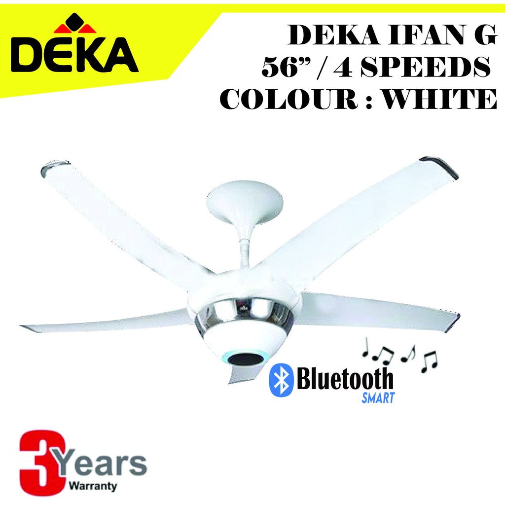 DEKA IFAN G 56" REMOTE CONTROL CEILING FAN WITH BLUETOOTH SPEAKER ...