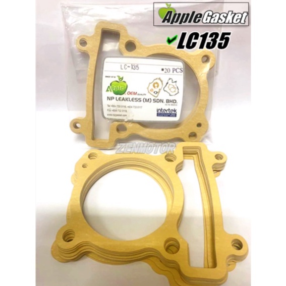 YAMAHA LC135 BLOCK GASKET LC 135 135LC GASKET BLOK APPLE GASKET BLOK ...