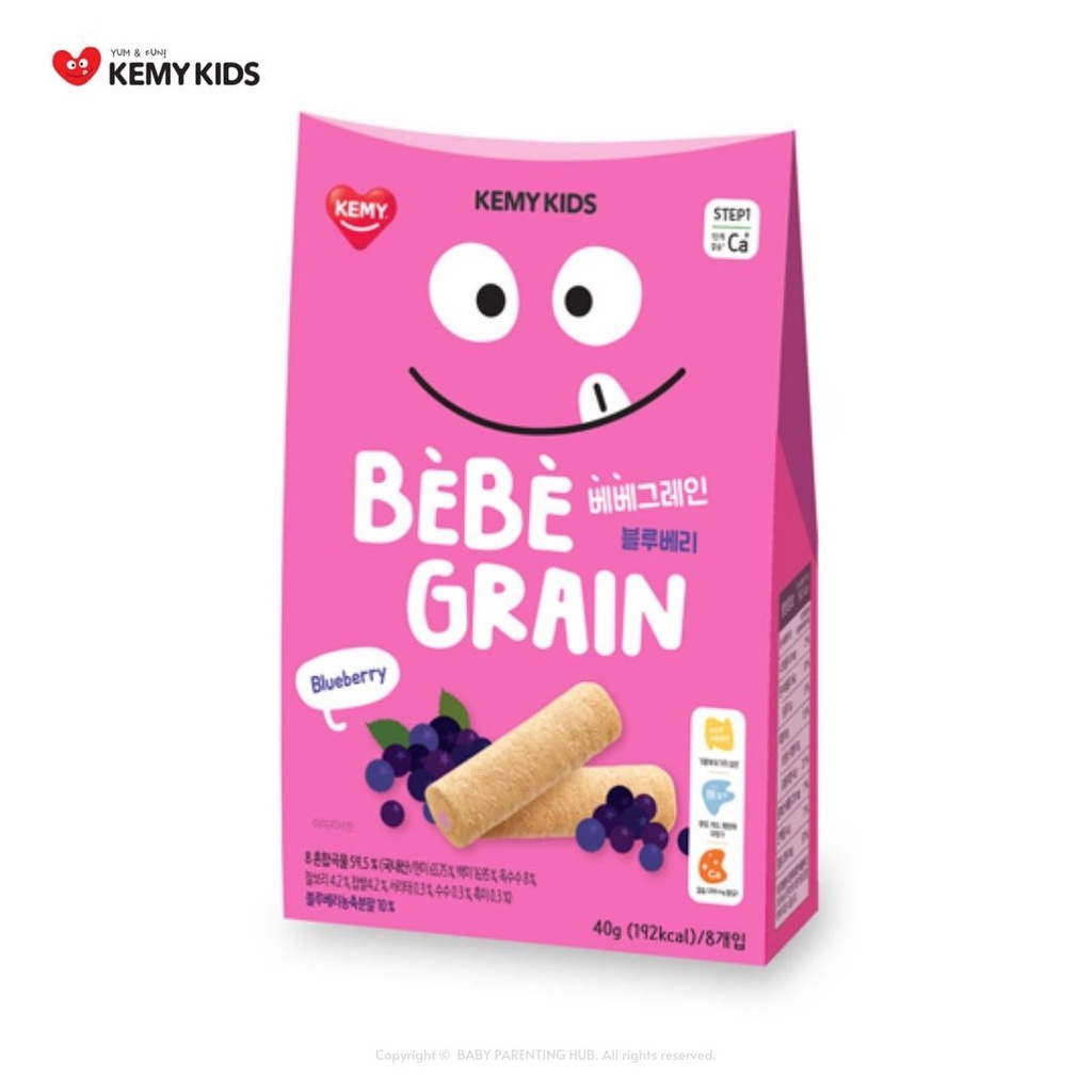 Kemy Kids (Exp 08.01.2026) Bebe Grain Snacks Blueberry 5grams 8sticks ...