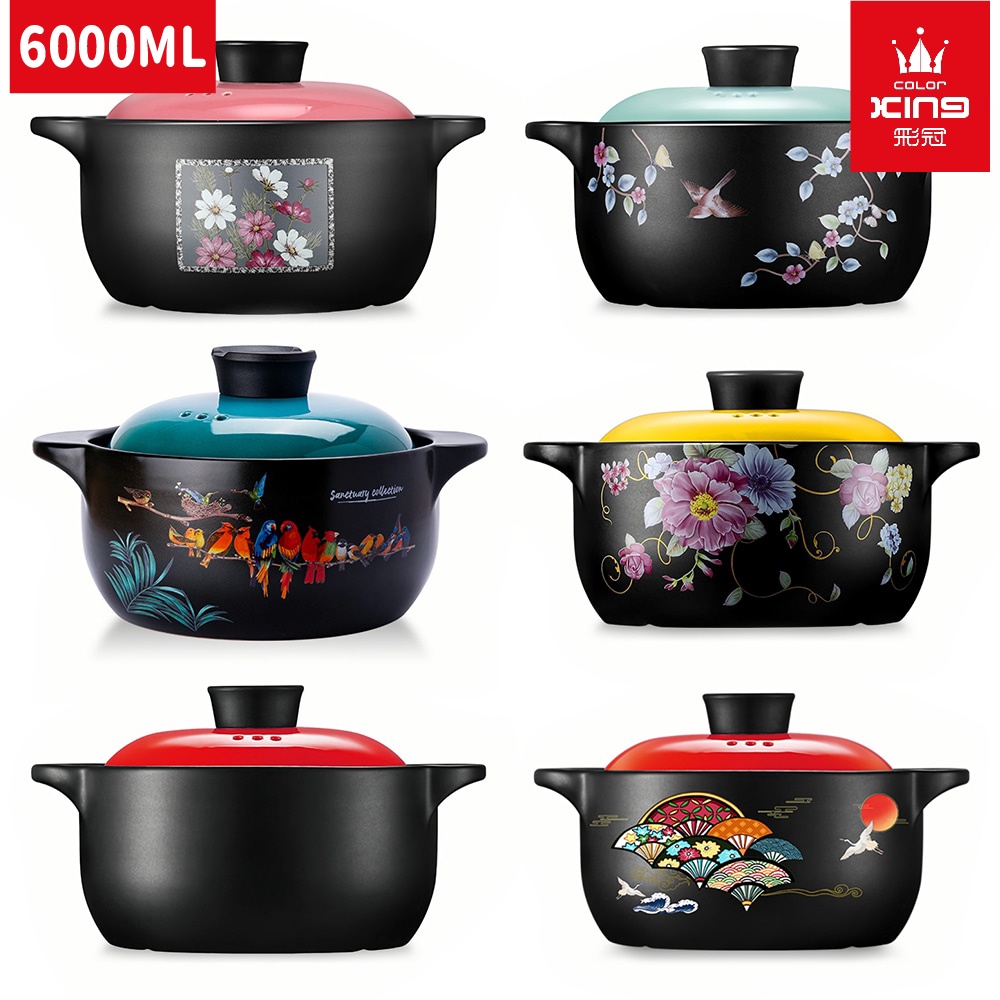 Color King - 100% Ceramic Non-Toxic SHANGCHU Stock Pot (6000ML) | Shopee Malaysia