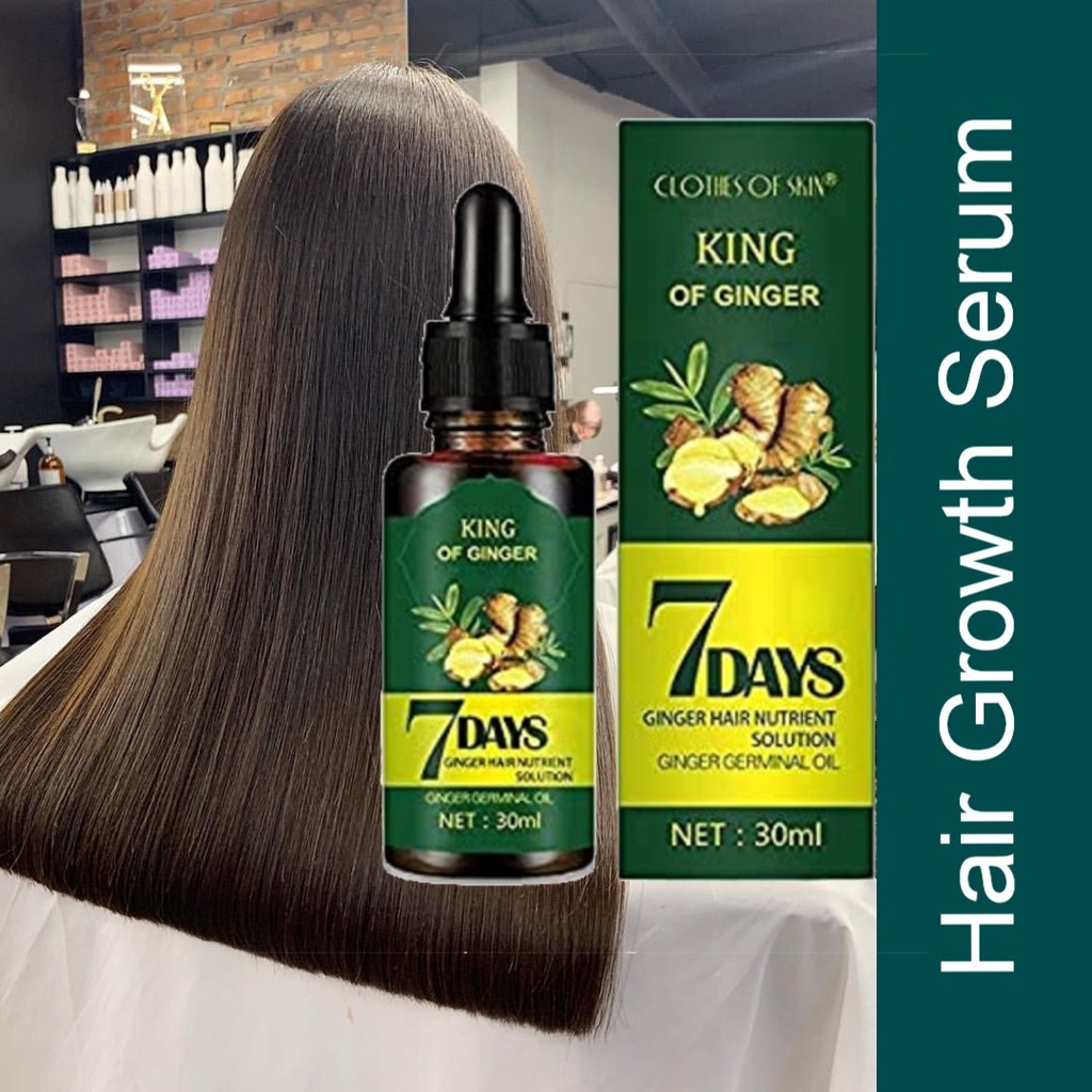 King Of Ginger 7 Days Hair Growth Serum Ginger Germinal Oil 30ml Best