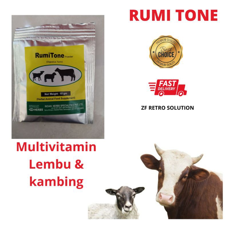 RumiTone powder-Suppliment/multivitamin untuk lembu,kambing | Shopee ...