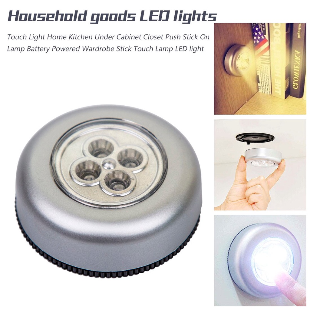 🔥Ready Stock🔥 Mini LED Battery Powered Wireless Stick Tap Touch Lamp ...
