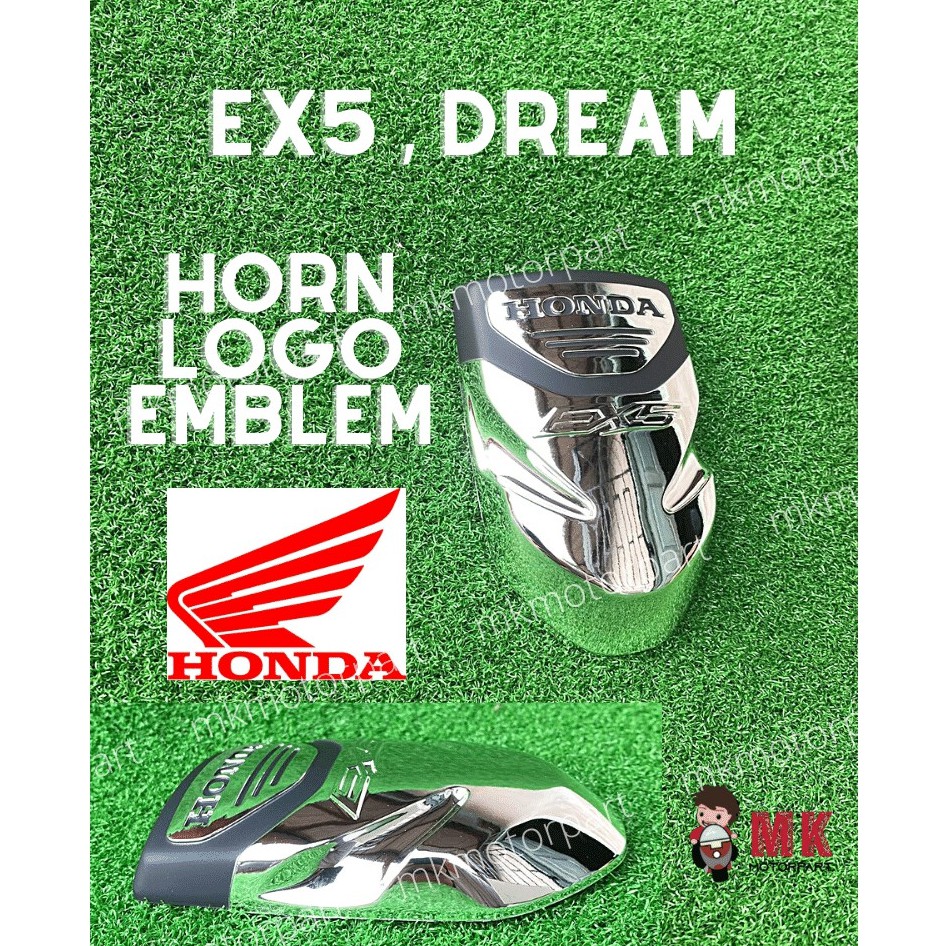 (M) Honda EX5 DREAM HORN EMBLEM LOGO * Chrome * | Shopee Malaysia
