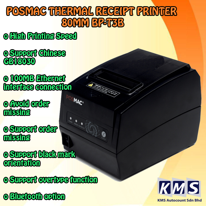 Thermal Receipt Printer Posmac BP-T3B/BP-T6B (USB+SERIAL+LAN) | Shopee ...