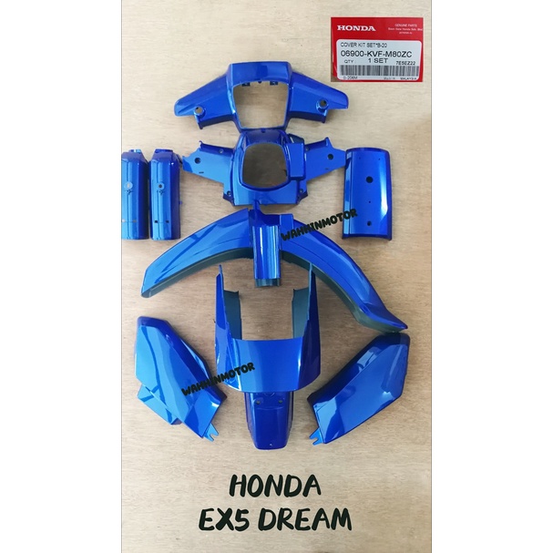 HONDA EX5 HIGH POWER EX5 DREAM ORIGINAL FULL BODY COVERSET COVER SET - 100% ORIGINAL HONDA BSH ...