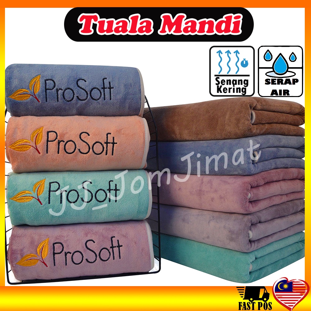 Tuala Mandi Dewasa Tuala Mandi Tebal Lembut Microfiber Bath Towel Super ...