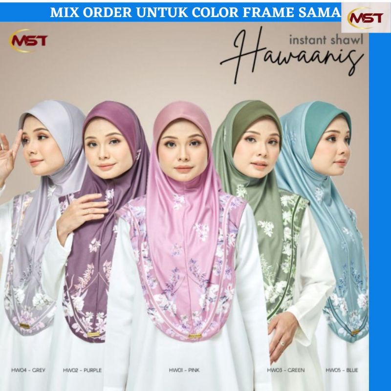 MST INSTANT SHAWL HAWAANIS saiz L | Shopee Malaysia