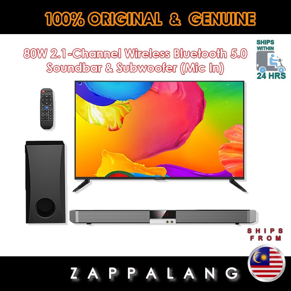 Samtronic SR100Plus 2.1Channel Home Theater Soundbar with Sub-woofer ...