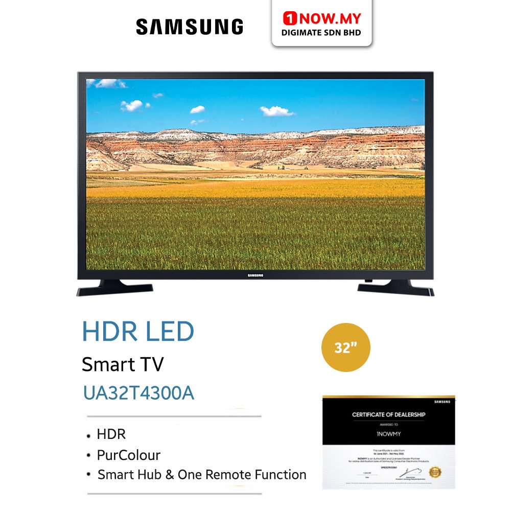SAMSUNG 32" Smart HD LED TV UA32T4300A | Shopee Malaysia