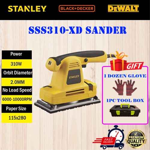 Stanley SSS310 Sheet Sander 310W Sander Machine (1/2" 115mm x 280mm ...