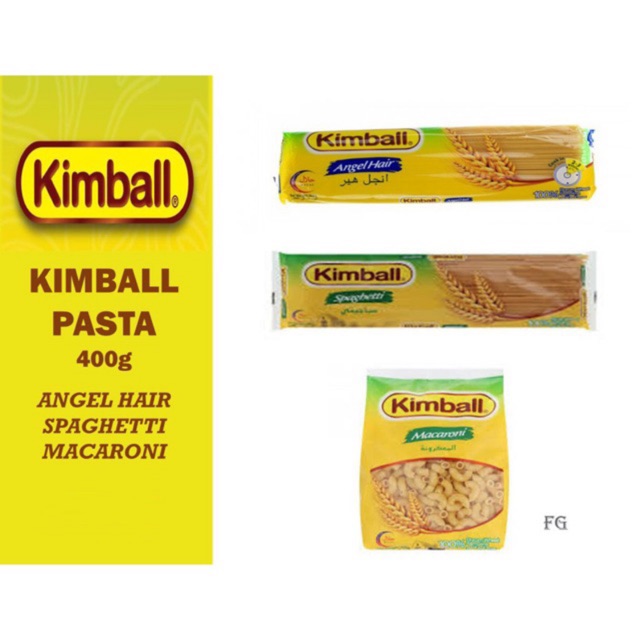 Kimball Spaghetti/Macaroni/Spiral/Fettuccine 400G | Shopee Malaysia