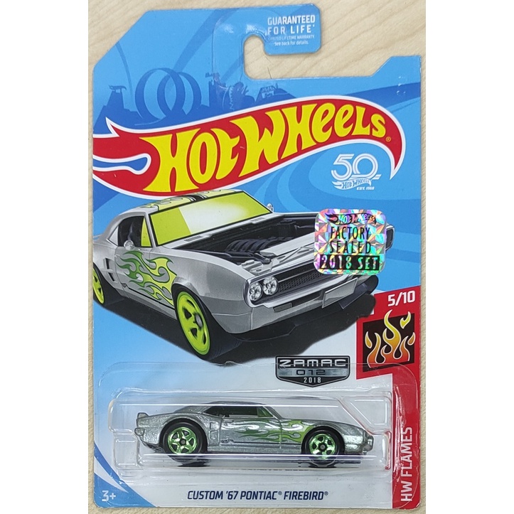 Hot Wheels Custom 67 Pontiac Firebird [HW 1967 ZAMAC Flames Muscle ...