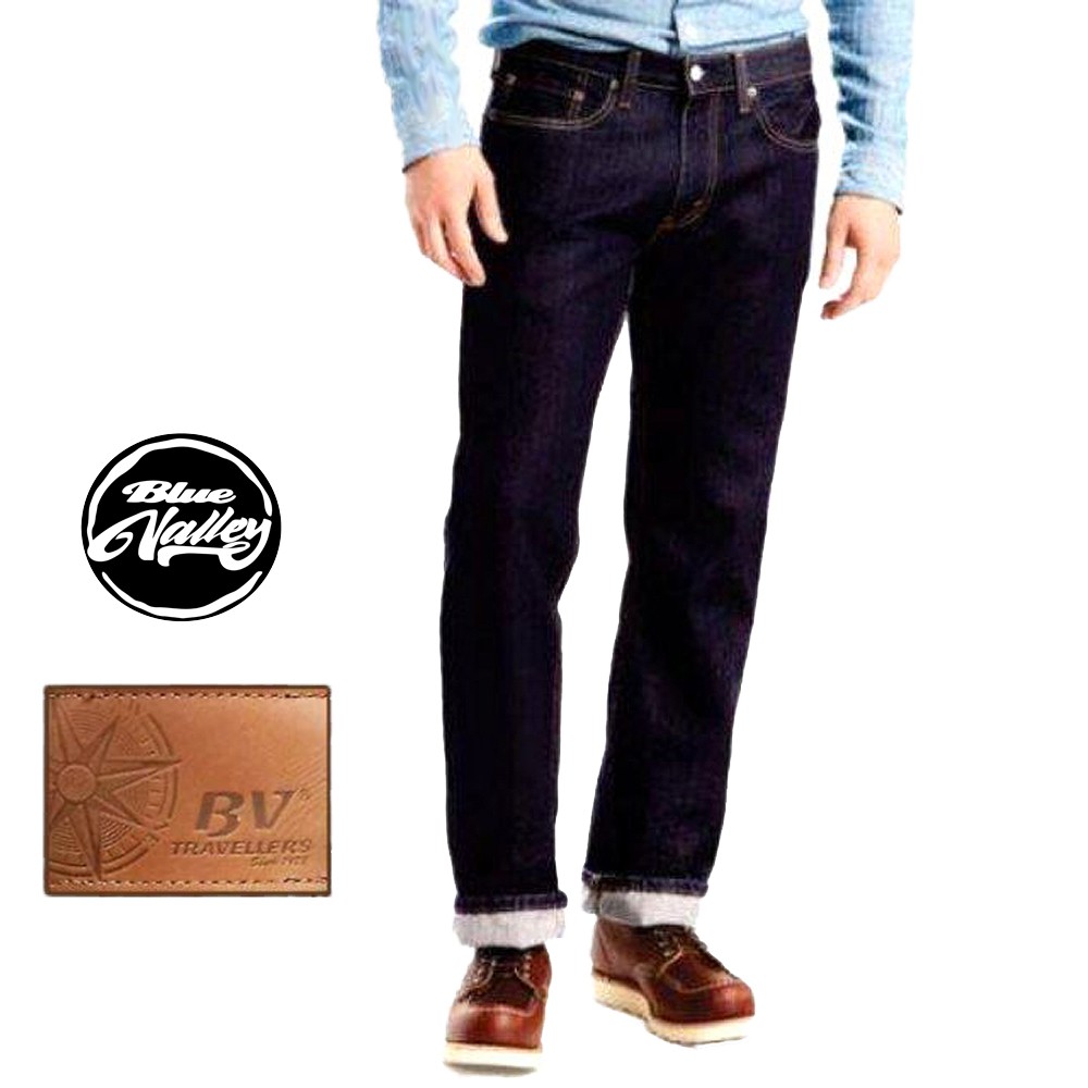BV Travellers Jeans Skinny Cut B12-7195H Roll Denim Black | Shopee Malaysia