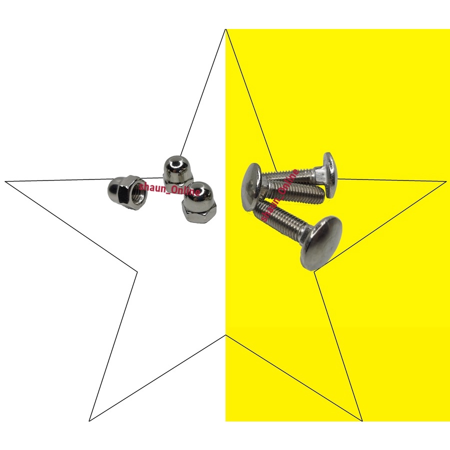 (pcs) 【SUS 304】M8 bolt and nut stainless steel aluminium gate panel ...