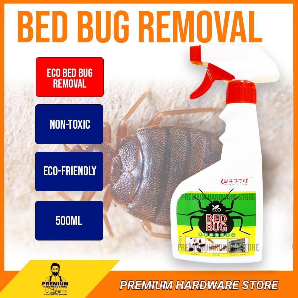 PESSO Eco Bed Bug Removal 500ML Natural Bed Bug Dust Mite Control Spray ...