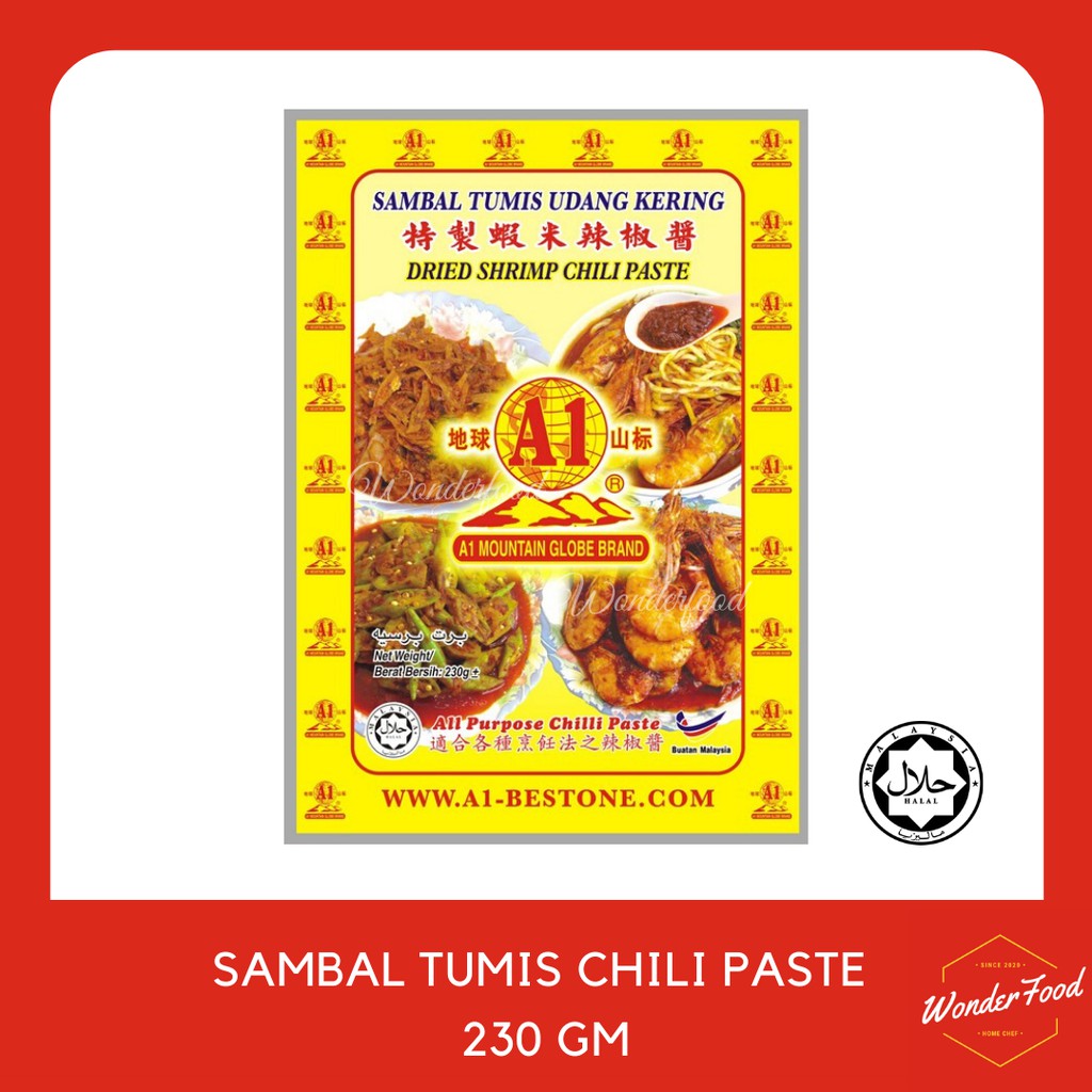 🔥 Ready Stock 🔥 Instant A1 Curry Paste Sauteed Sambal / Sos Rempah ...
