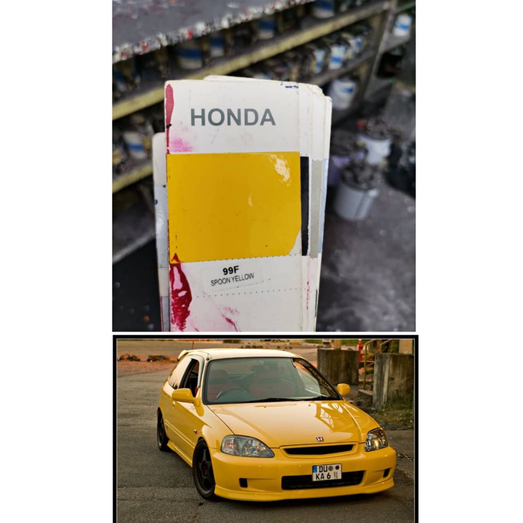 HONDA 2K CAR PAINT - SPOON YELLOW 99F / CAT KERETA | Shopee Malaysia