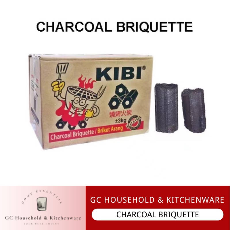 READY STOCK!! ARANG KAYU TAHAN BAKAR 3KG/ ARANG BBQ/ BBQ SATE/ CHARCOAL HEXAGON BRIQUETTE ...