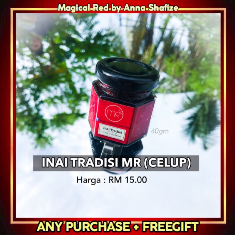 Anna shafize 🔥HOT SELLING 🔥 INAI MERAH / INAI CELUP TRADISI MR | Shopee ...