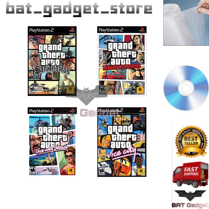 🔥 PS2 CD GAMES / All GTA Series Game / Purpleray CD~PS2 GAMES🔥 | Shopee ...