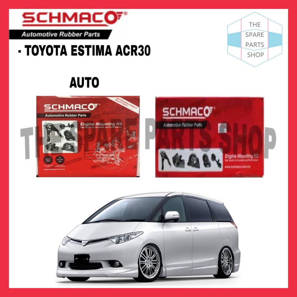 Toyota Estima ACR30 Schmaco Engine Mounting Kit Set (4Pcs in 1 Set) - 1 ...