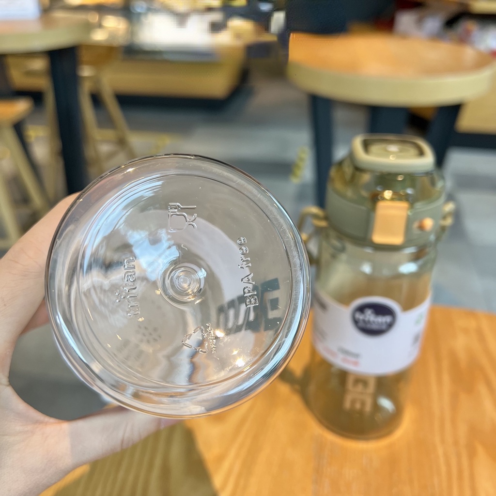 Dodge Sports Water Bottle Plastic Cup Tritan Bottle BPA Free with Tea Cup 700ML/900ML Outdoor ...