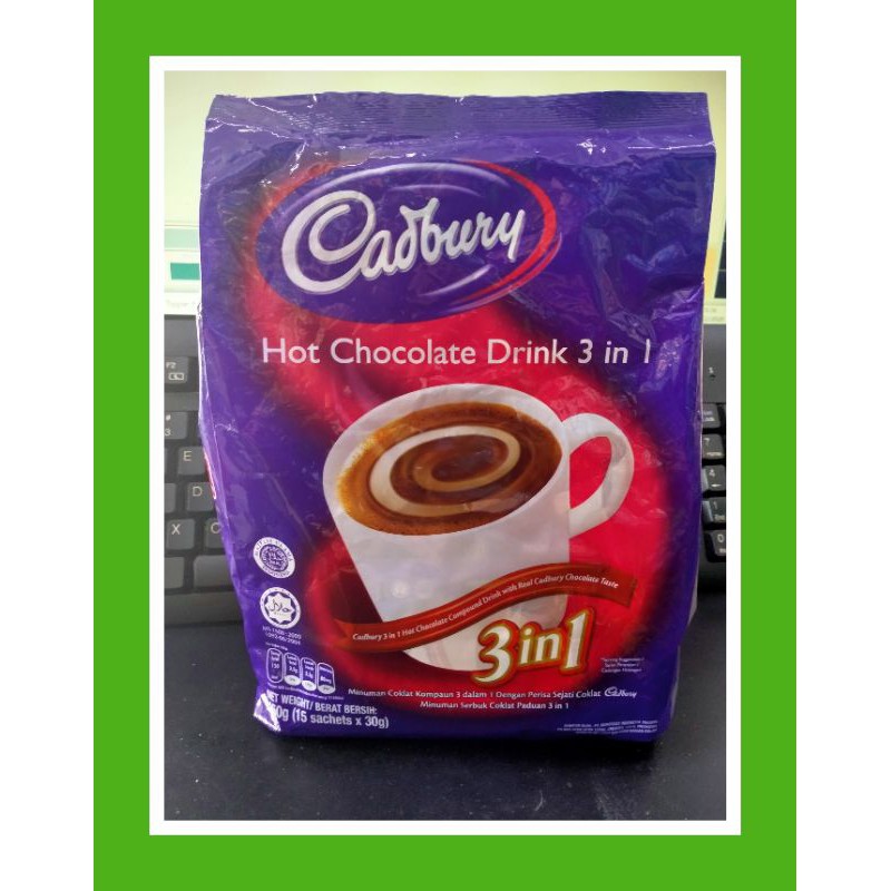 CADBURY CHOCOLATE DRINK 3 IN 1 | Shopee Malaysia