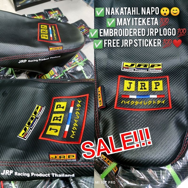HONDA DASH 100 125 JRP DRY CARBON SEAT COVER MAY TAHI WITH STICKER ...