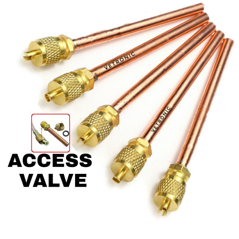 ACCESS VALVE 1/4" Refrigerator Copper Charge Valve Filling,R8420 ...