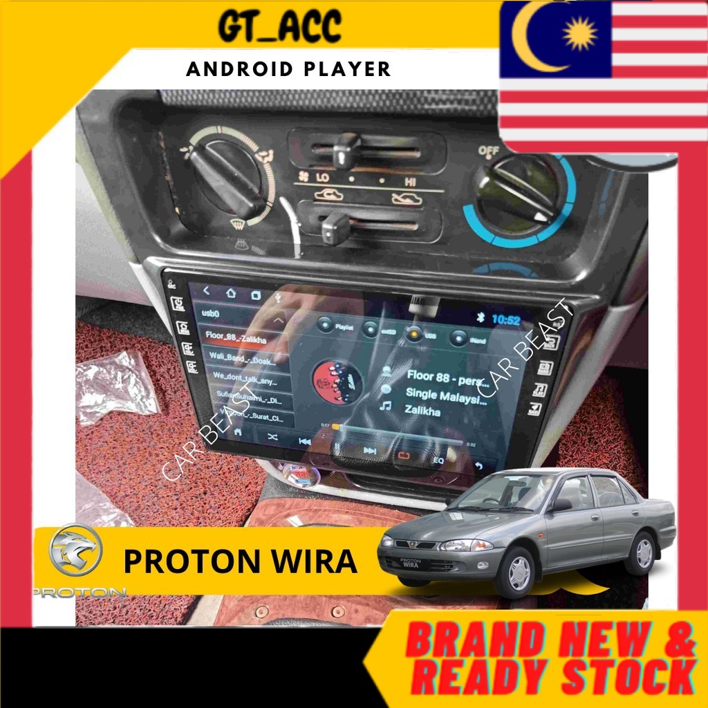 PROTON WIRA ANDROID 9 INCH PLAYER 🔥NEW T3L🔥 RADIO FM CLEAR🔥IPS FULL HD ...