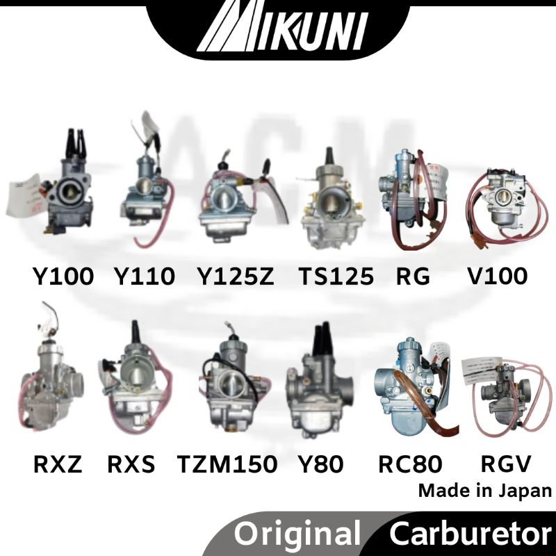 (100% Original) MIKUNI Japan Carburetor Motor Yamaha RXS TZM Y80 Y100 ...