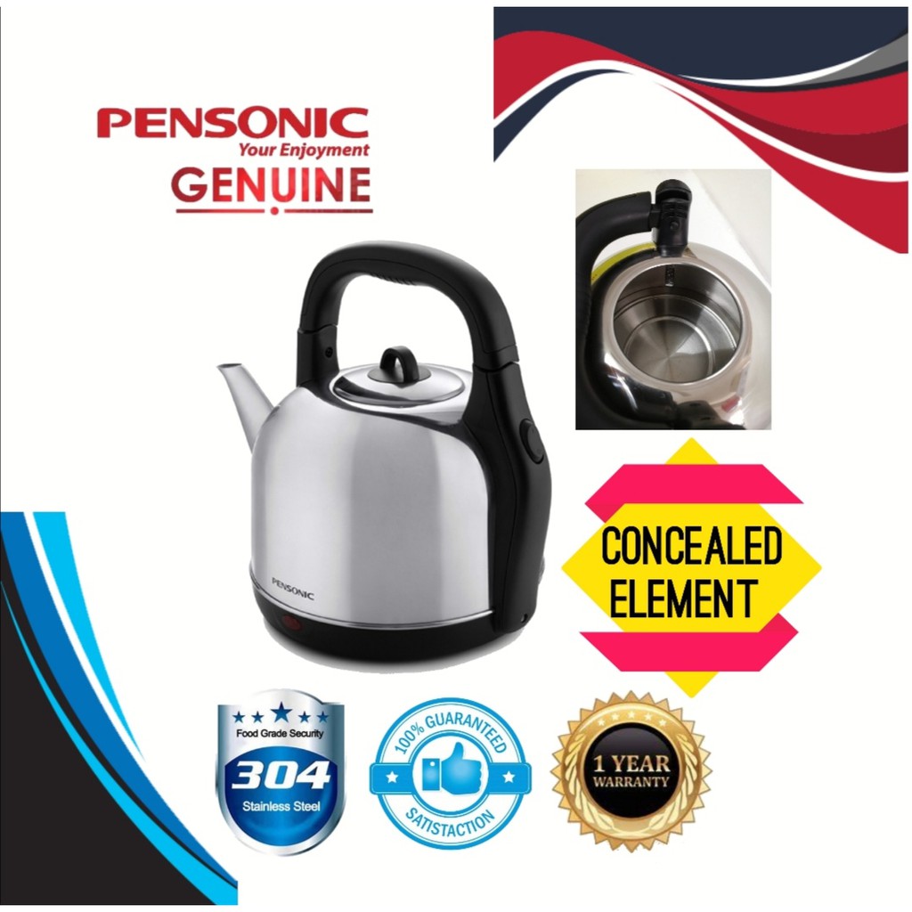 Pensonic Stainless Steel Electric Kettle PAK-5002 - Concealed Element ...