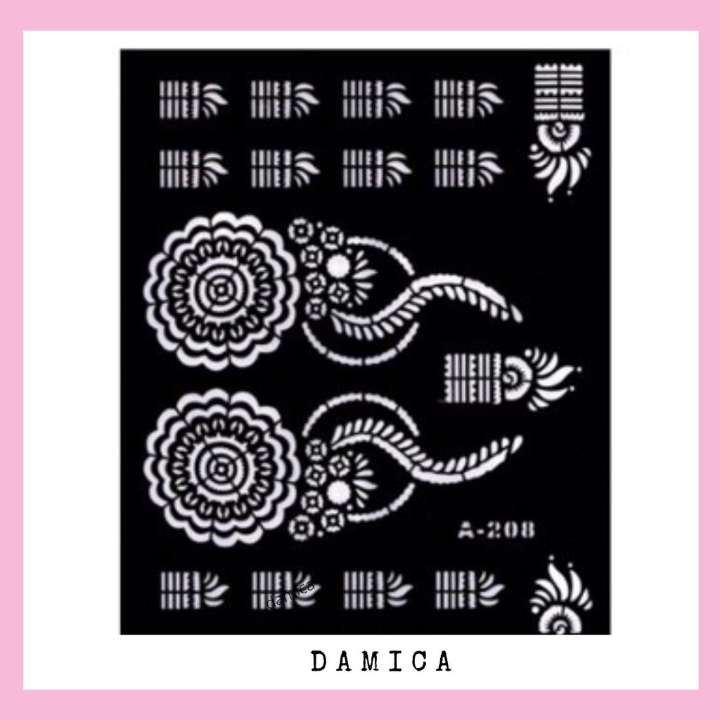 STICKER INAI / HENNA STENCIL | Shopee Malaysia