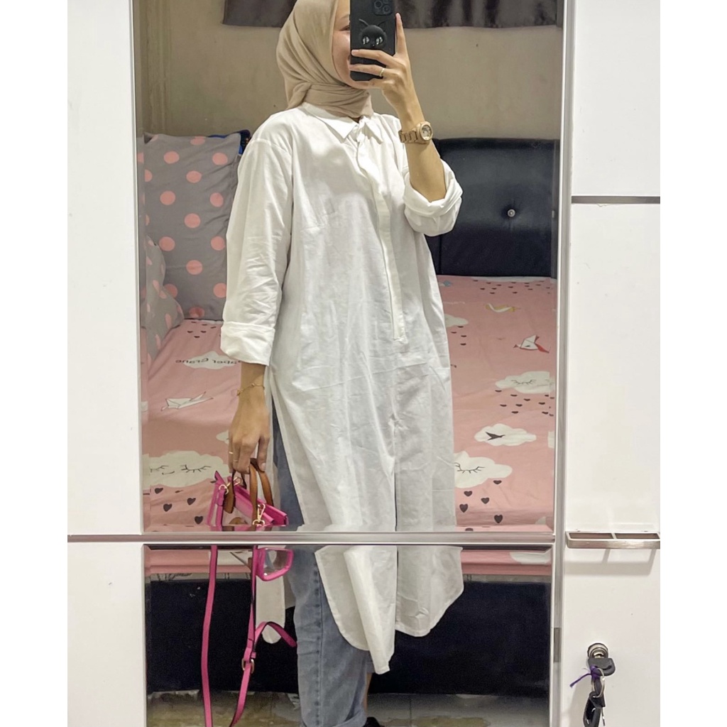 Bitya BASIC TUNIC WITH WOMEN'S CLOTHING TOP | Shopee Malaysia