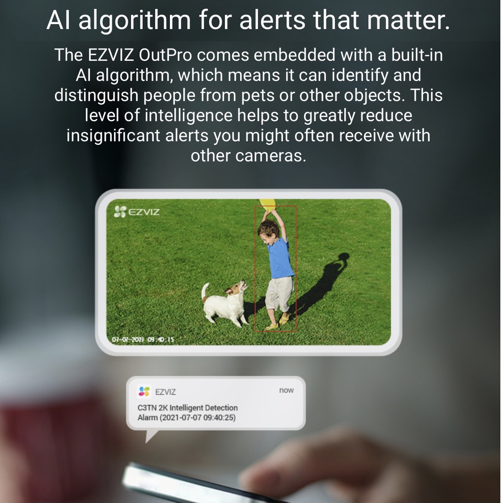 Ezviz OutPro C3TN 3MP 2K / C3TN Clor 2MP Outdoor / Indoor Weatherproof ...