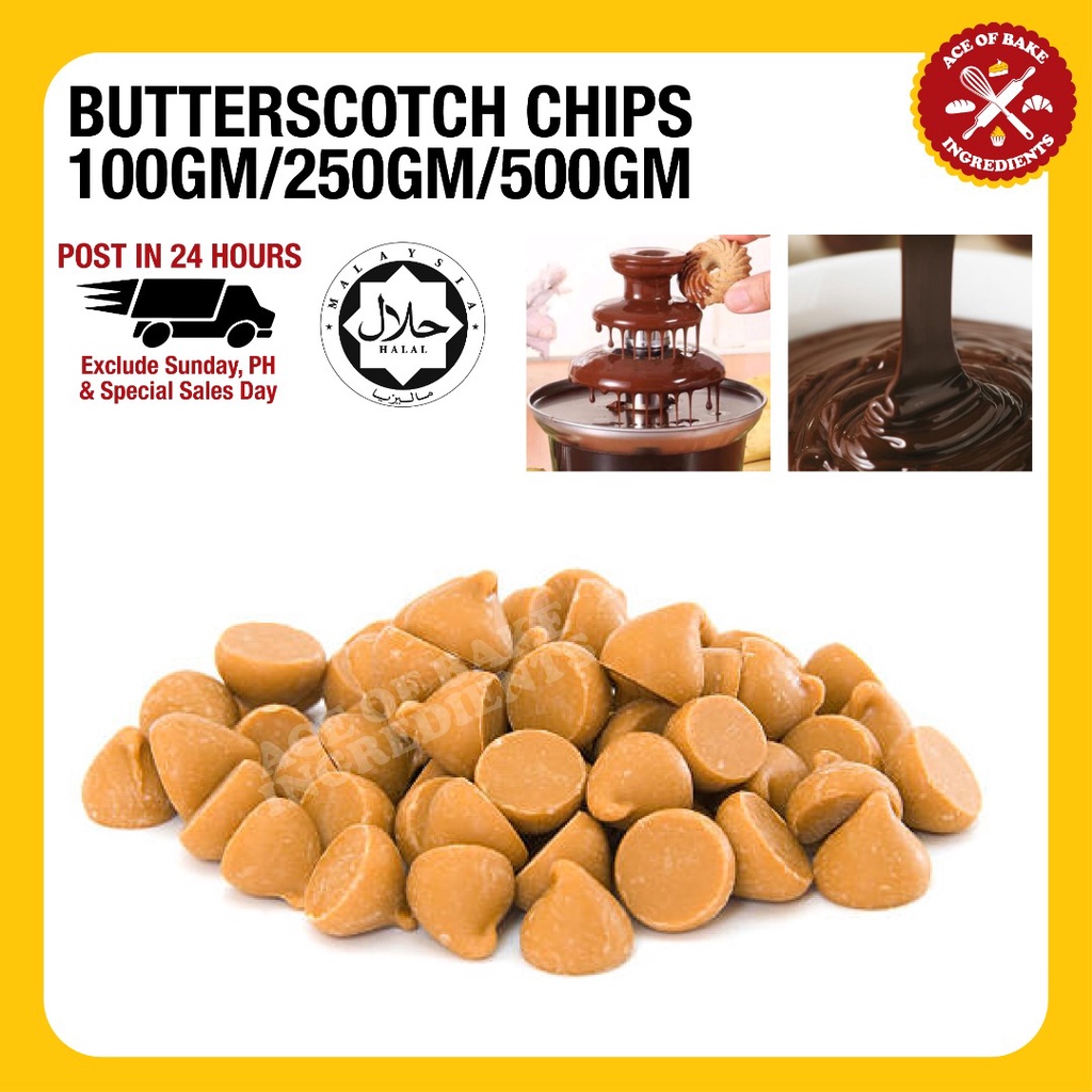 Butterscotch Chip Compound 100G/250G/500G | Shopee Malaysia