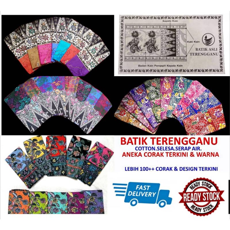 Siap Jahit‼️KAIN BATIK TERENGGANU ASLI 💯% #️⃣SHIP IN 24HOUR#️⃣COP ...