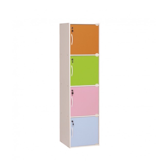CONY 4 Door Cabinet With Lock Office Cabinet Locker Cabinet Bookcase ...