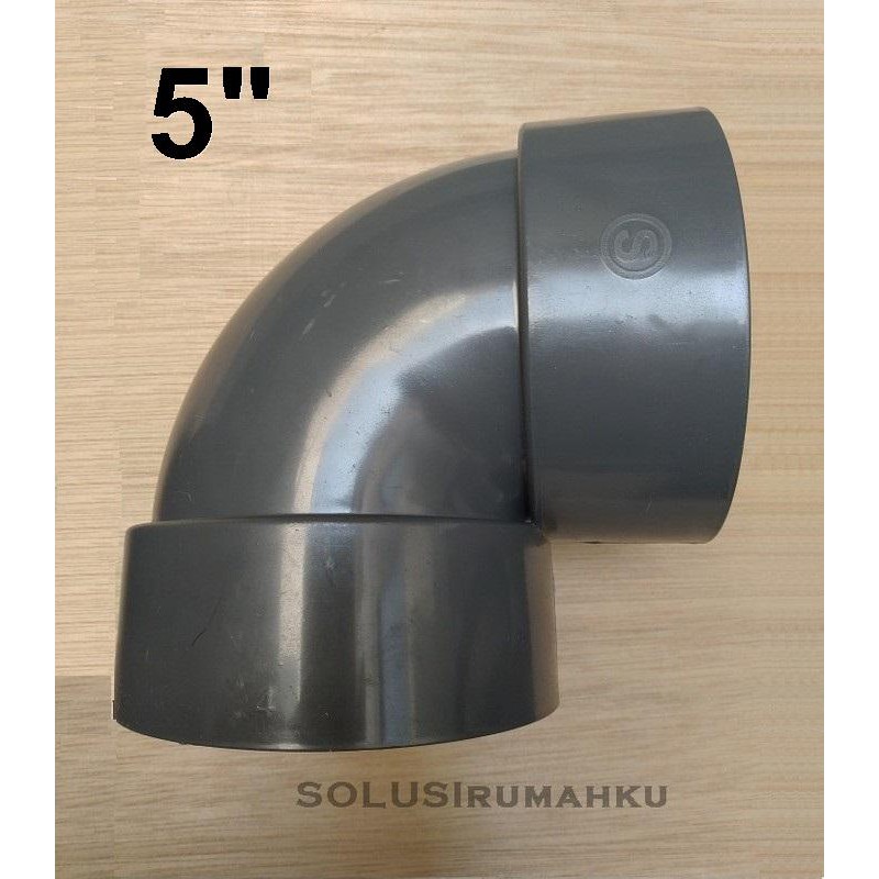 KNEE PVC 5" Elbow Knie Keni Elboh Bent Bend 5"/ | Shopee Malaysia