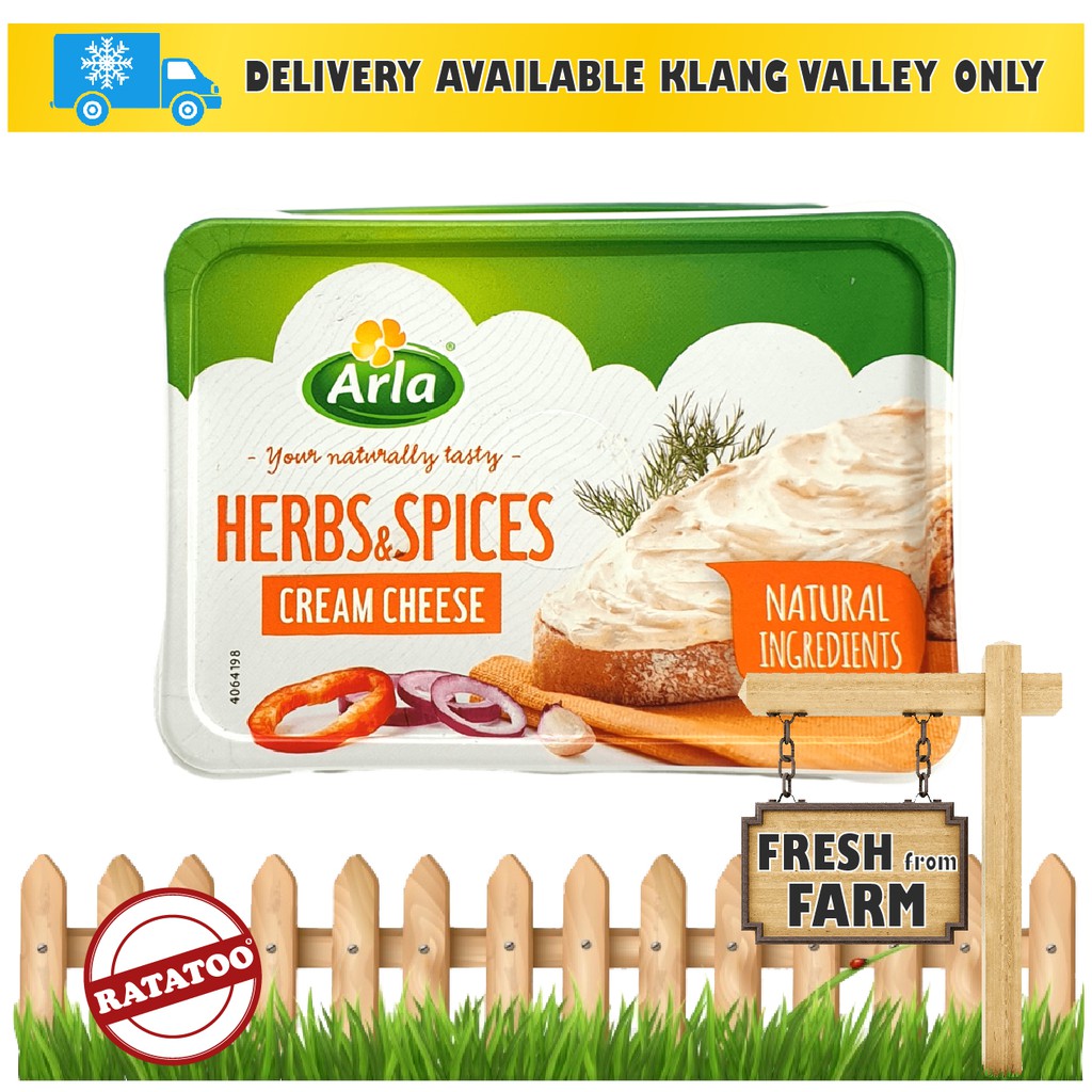 CHEESE Arla Herbs & Spices Cream Cheese 150g RATATOO MARKET | Shopee Malaysia