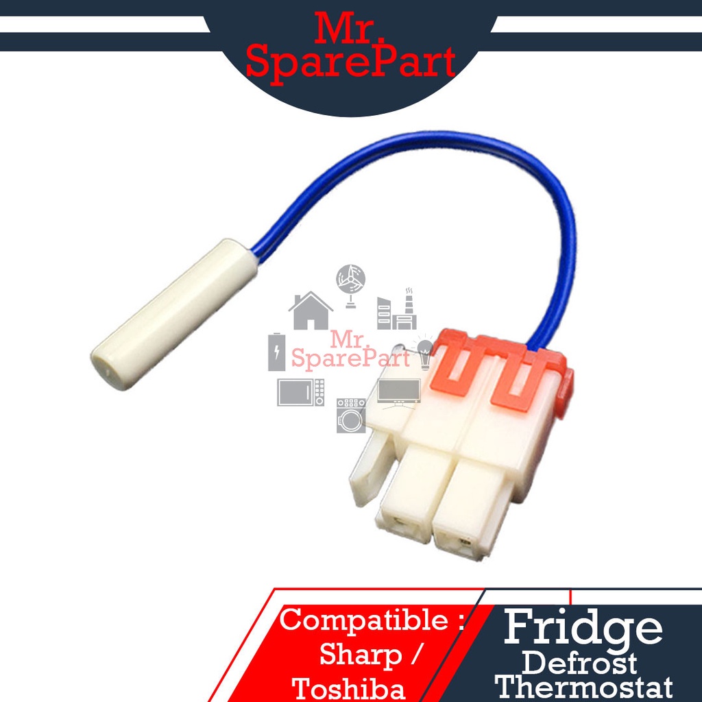 ( Compatible : Sharp / Toshiba ) Fridge Defrost Thermostat DA-32-10105H ...