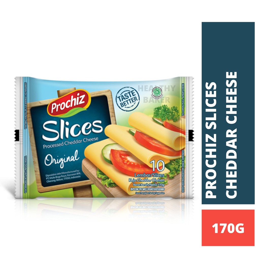 ProChiz Processed Cheddar Cheese - 10 Slices (180g) | Shopee Malaysia