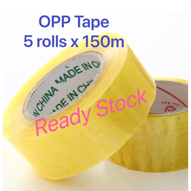 💕Joanne Trading💕5 rolls x 150m x 52 micron - OPP Tape / Packaging Tape ...