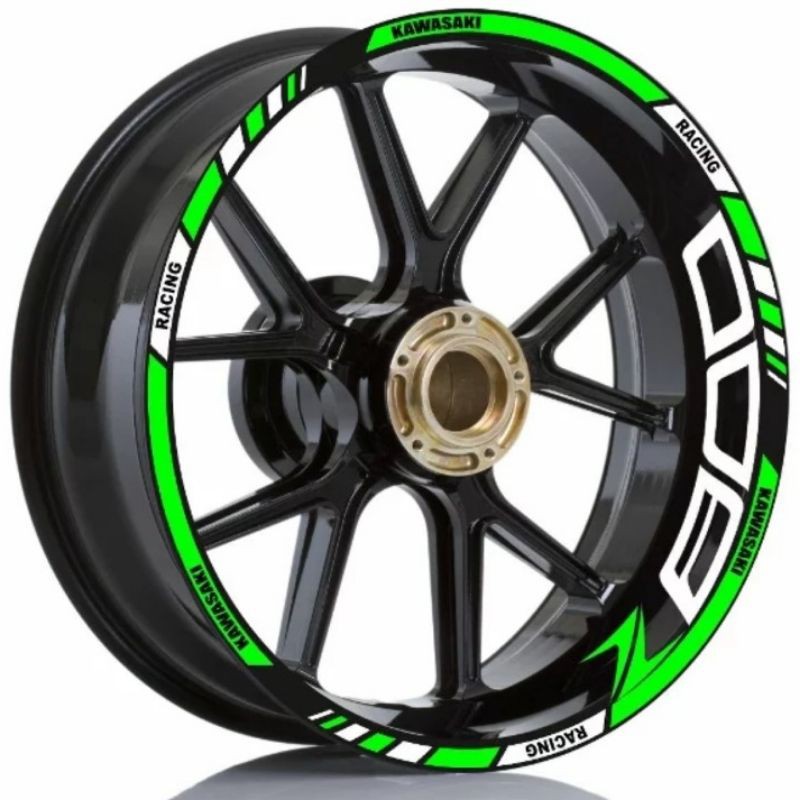 Kawasaki racing Z800 Motorcycle Rim Stickers Can Be custom So Z900 ...