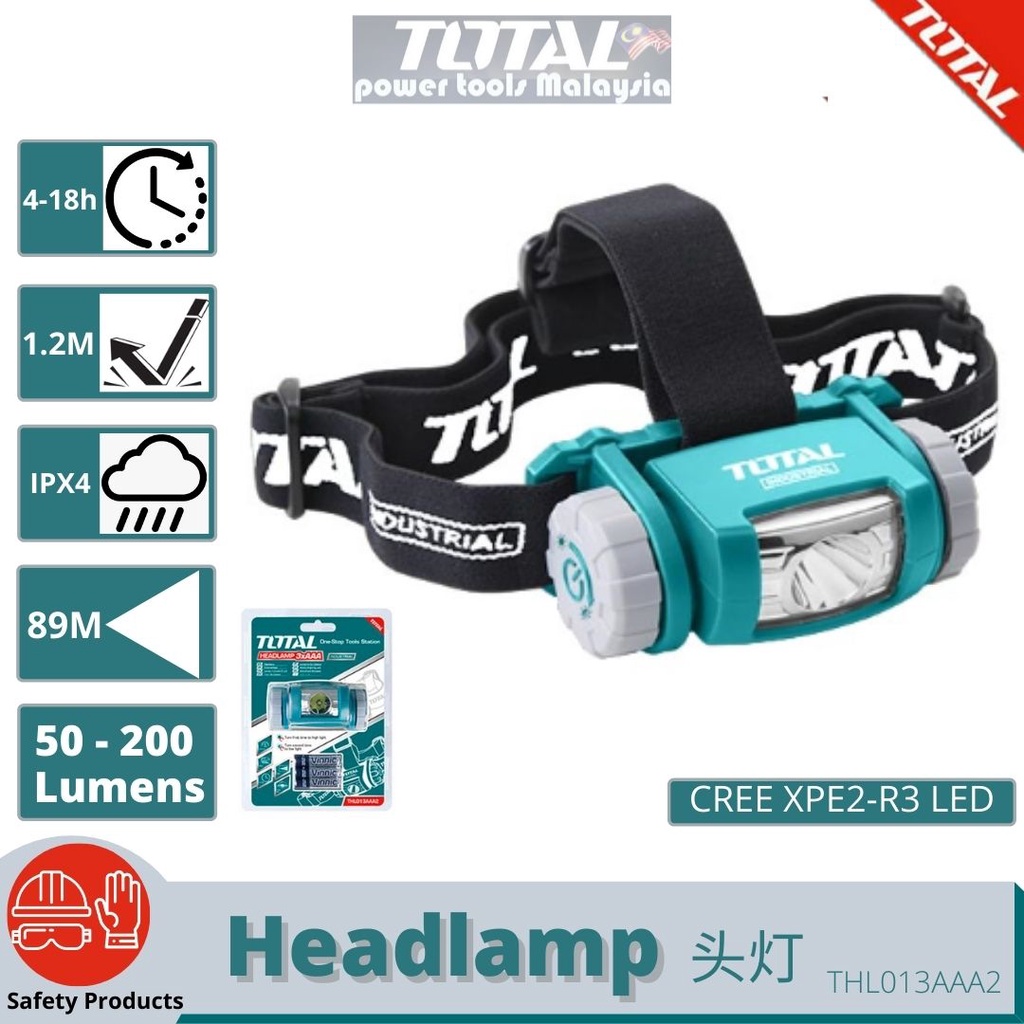 TOTAL LED Headlamp 头灯(头戴式) - THL013AAA2 | Shopee Malaysia