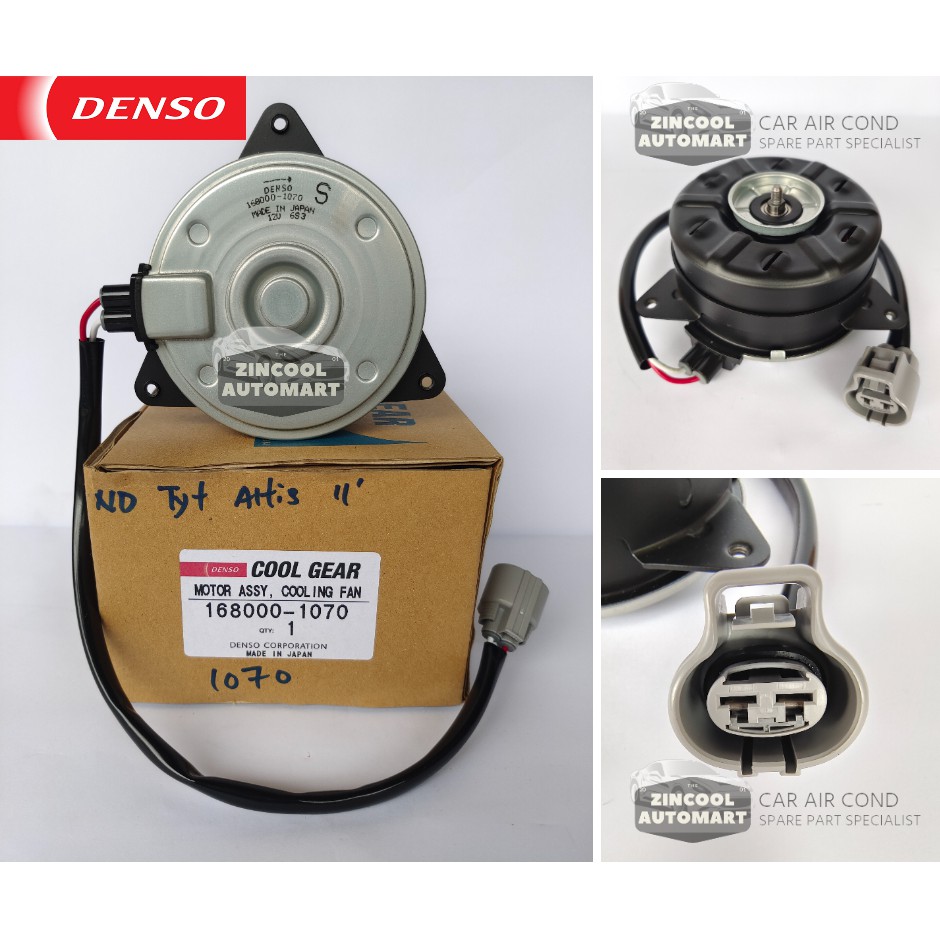 Toyota Altis 08' ZZE142 Radiator Fan Motor P/N : 168000-1070 💯 ...