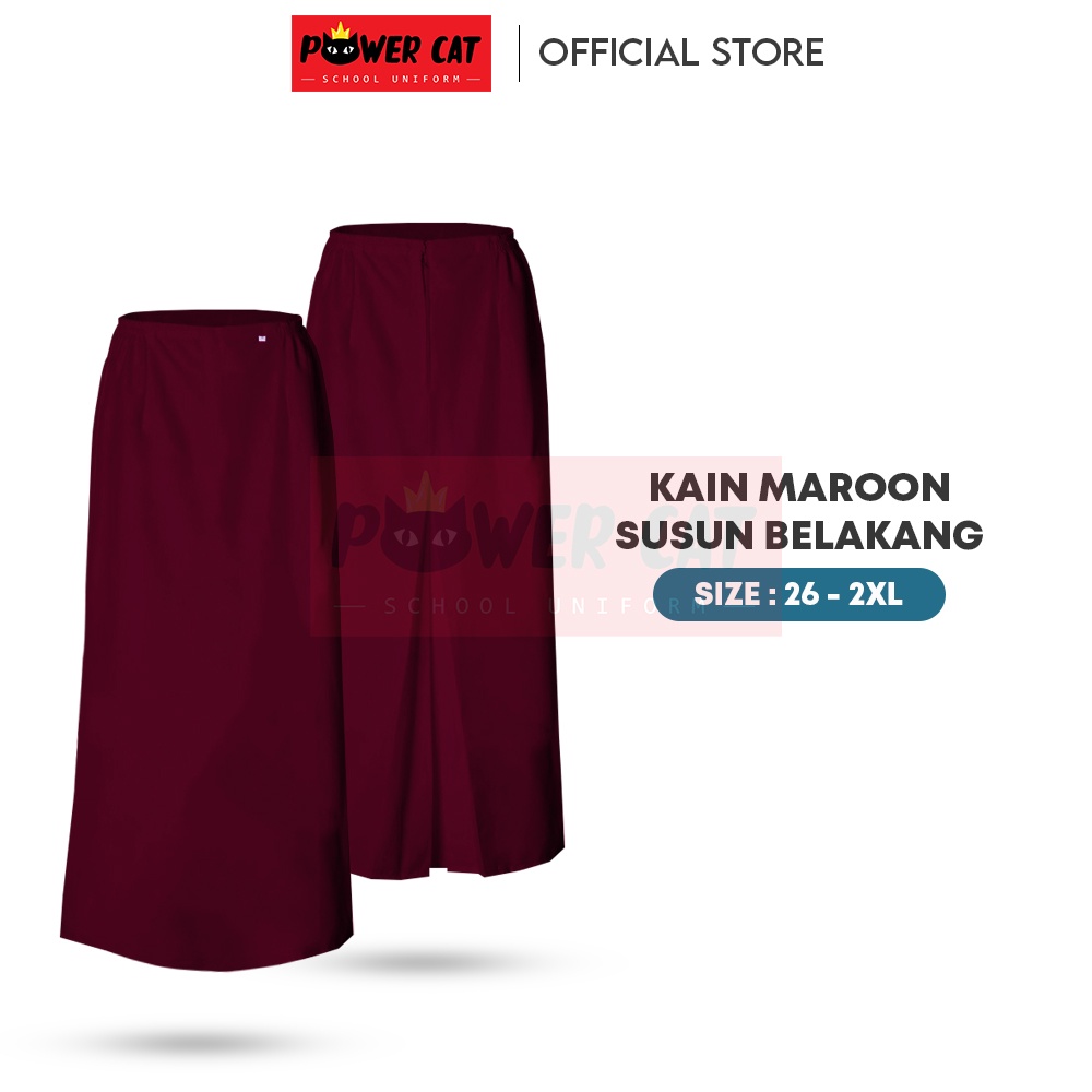 KAIN MAROON SUSUN BELAKANG (KAIN LICIN) | Shopee Malaysia