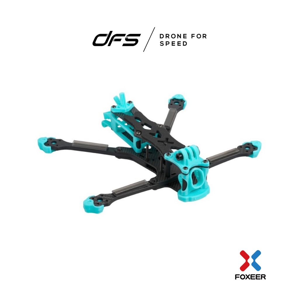 Foxeer Aura V2 5'' DeadCat FPV Universal Frame Analog/Vista/DJI/HDZero/O3 (TPU Teal) | Shopee ...